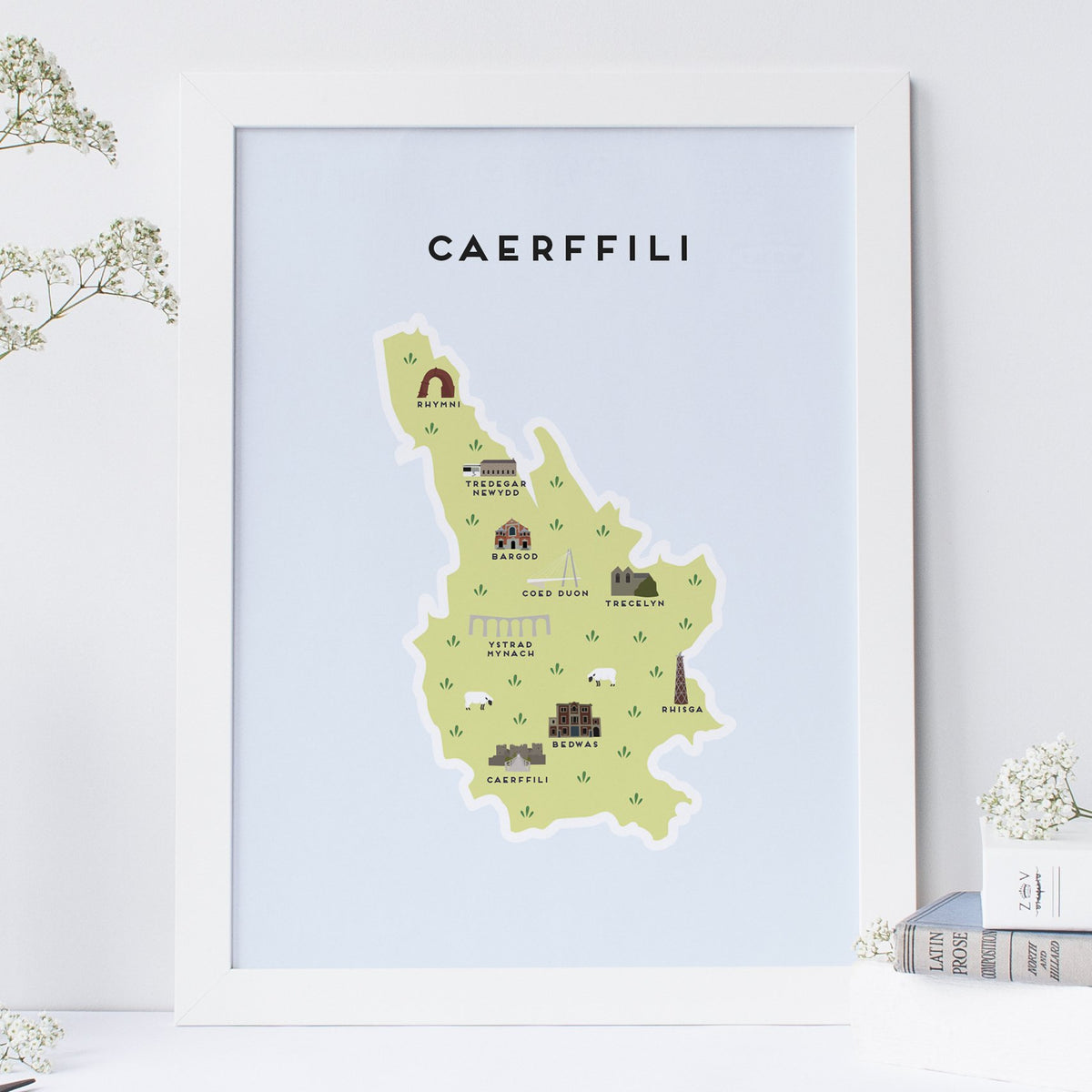 Caerphilly Map – Pepper Pot Studios